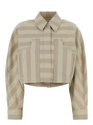 Fendi Striped Cotton Drill Jacket - Stripped