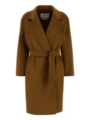 Max Mara Max Mara Cashmere Belted Jacket Brown