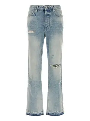 REPRESENT Distressed Denim Jeans - Light Blue