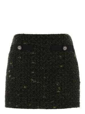 Gucci Bouclé Knit Mini Skirt - Multicoloured