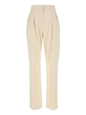 Max Mara Dede Cotton Pants - White
