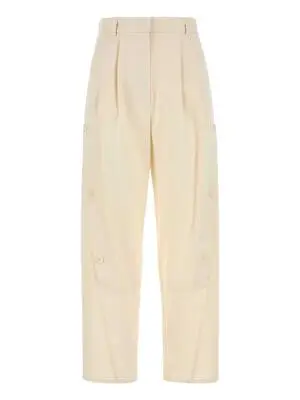 Max Mara Duomo Cotton Trouser - White
