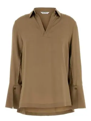 MAX MARA MAX MARA "Dover" Stretch Crepe Blouse