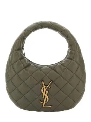 Saint Laurent Saint Laurent Nappa Leather Shoulder Bag With Golden Hardware Green