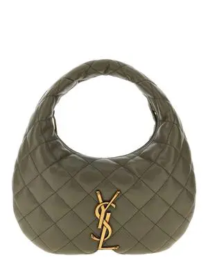 Saint Laurent Saint Laurent Nappa Leather Shoulder Bag With Golden Hardware Green