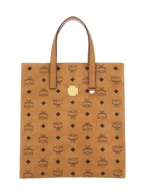Mcm MCM Aren Mini Shopping Handbag Printed