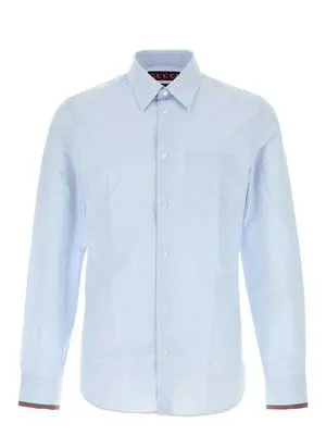 Gucci Embroidered Poplin Shirt - Stripped