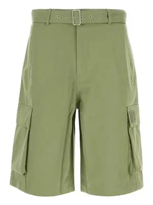 Maison Kitsuné Cotton Bermuda Shorts - Green