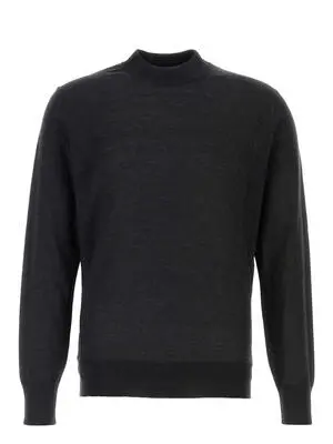 Brunello Cucinelli Brunello Cucinelli Slate Silk-Blend Knit Sweater Black