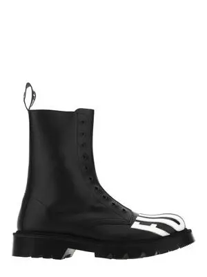 VTMNTS Leather Lace-up Boots - Black