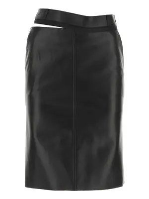 Fendi Leather Skirt - Black