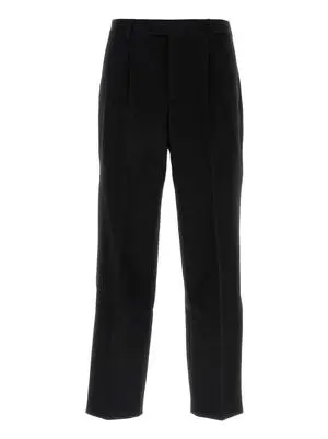 VTMNTS Felt Wool Tailored Trousers - Black