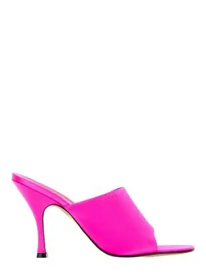 Gucci Satin Mules With 9.5 Cm Heel - Pink