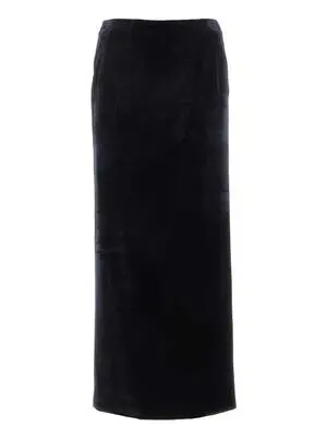 Fendi Velvet Midi Skirt - Blue