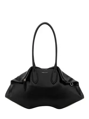 Alexander McQueen Mini Manta Leather Shoulder Handbag - Black