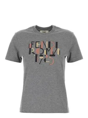 Fendi Cotton T-shirt - Grey