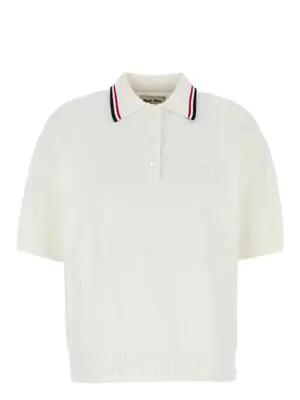 MIU MIU Miu Miu Stretch Terry Polo Shirt