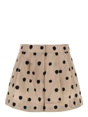Fendi FENDI Printed Taffeta Mini Shorts Printed