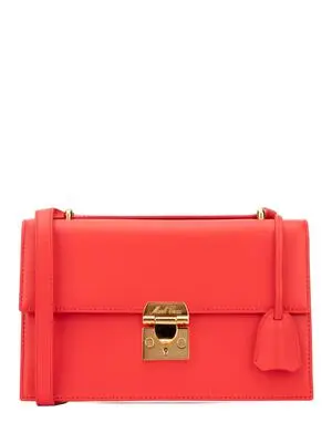 MARK CROSS Saffiano Leather Handbag With Turn Lock - Srw