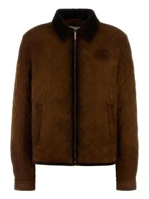 MIU MIU MIU MIU Quilted Lamb Suede Jacket