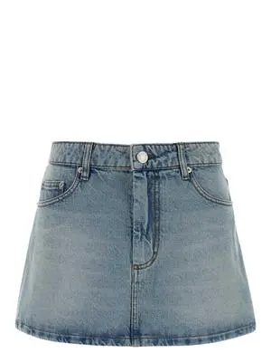 AMI AMI Denim Mini Skirt