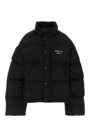 Balenciaga Cotton-blend Down Jacket - Black