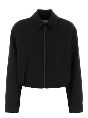 Michael Kors Twill Bomber Jacket - Black