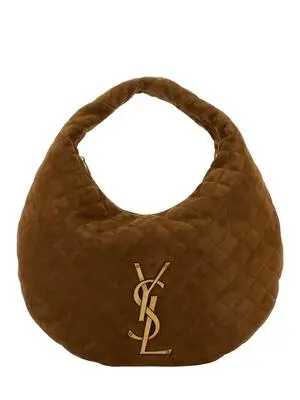 Saint Laurent Mini Icare Suede Shoulder Handbag - Camel