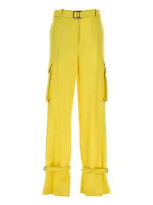 Attico Wool Cargo Pant - Yellow