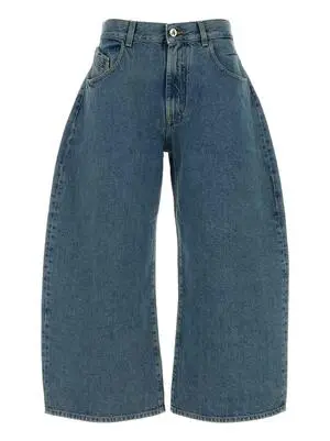 Attico THE ATTICO Wide-Leg Denim Jeans Blue