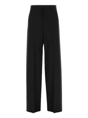 BALENCIAGA BALENCIAGA Wool Wide-Leg Tailored Pants