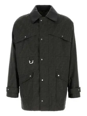 Fendi Embroidered Canvas Jacket - Printed