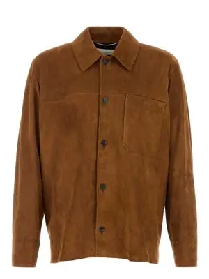 Saint Laurent Lamb Suede Jacket - Camel