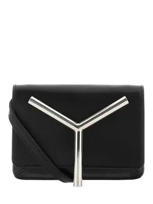 Y/project Mini Leather Crossbody Bag - Black