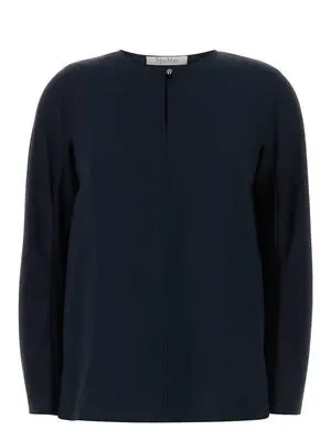 Max Mara Stretch Silk Blouse - Blue