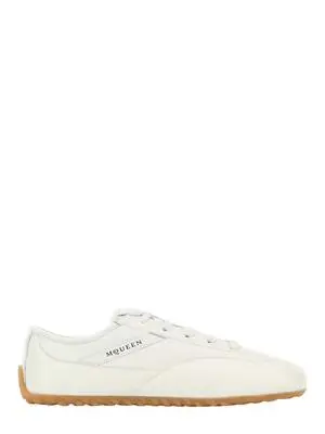 Alexander McQueen ALEXANDER MCQUEEN Leather Lace-Up Sneakers White