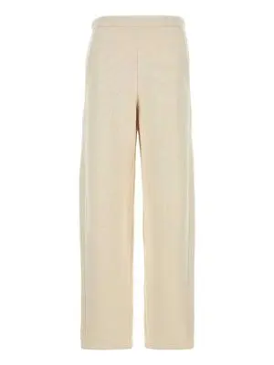 Max Mara Dente Wide-leg Cotton-blend Pants - White
