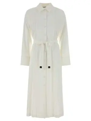 MAX MARA MAX MARA Stretch Linen Blend Shirt Dress