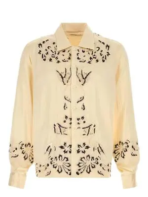 BODE Phantasm Satin Shirt - Yellow