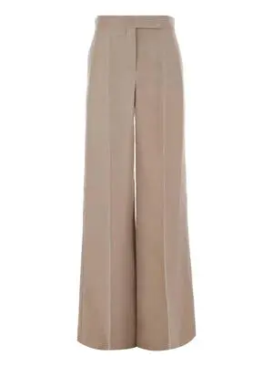 MAX MARA Max Mara Light Knit Silk Wide-Leg Trousers