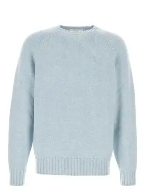 UMIT BENAN Light Cashmere Crew Neck Pullover - Light Blue