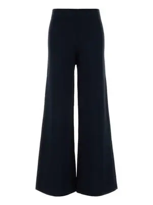 Max Mara MAX MARA Knit Wide-Leg Trousers Blue