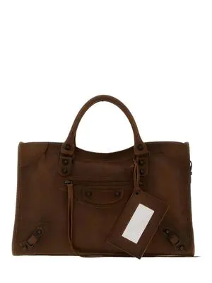 Balenciaga BALENCIAGA Medium Le City Leather Handbag Brown