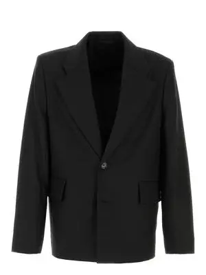 Séfr Twill Wool-blend Blazer - Black