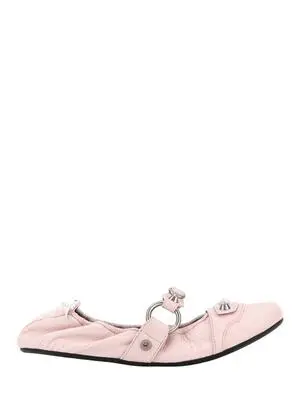 Balenciaga City Leather Ballerinas - Pink