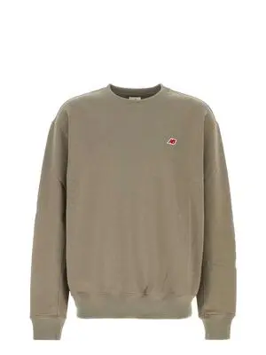 NEW BALANCE Cotton Pullover Hoodie - Green