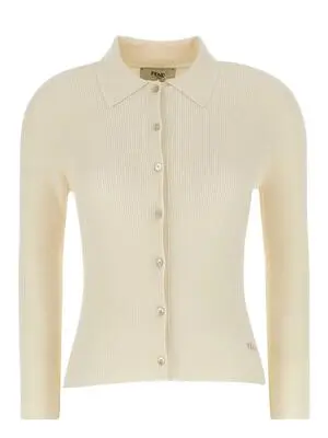 FENDI Fendi Stretch Wool-Blend Knit Shirt