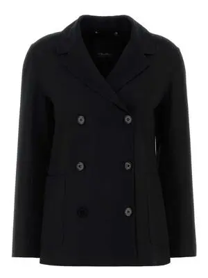 WEEKEND MAXMARA S Max Mara Stretch Wool And Cashmere Blend Blazer - Black