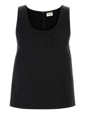 SAINT LAURENT Saint Laurent Satin Top