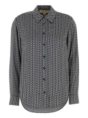 Michael Kors Embroidered Satin Shirt - Printed